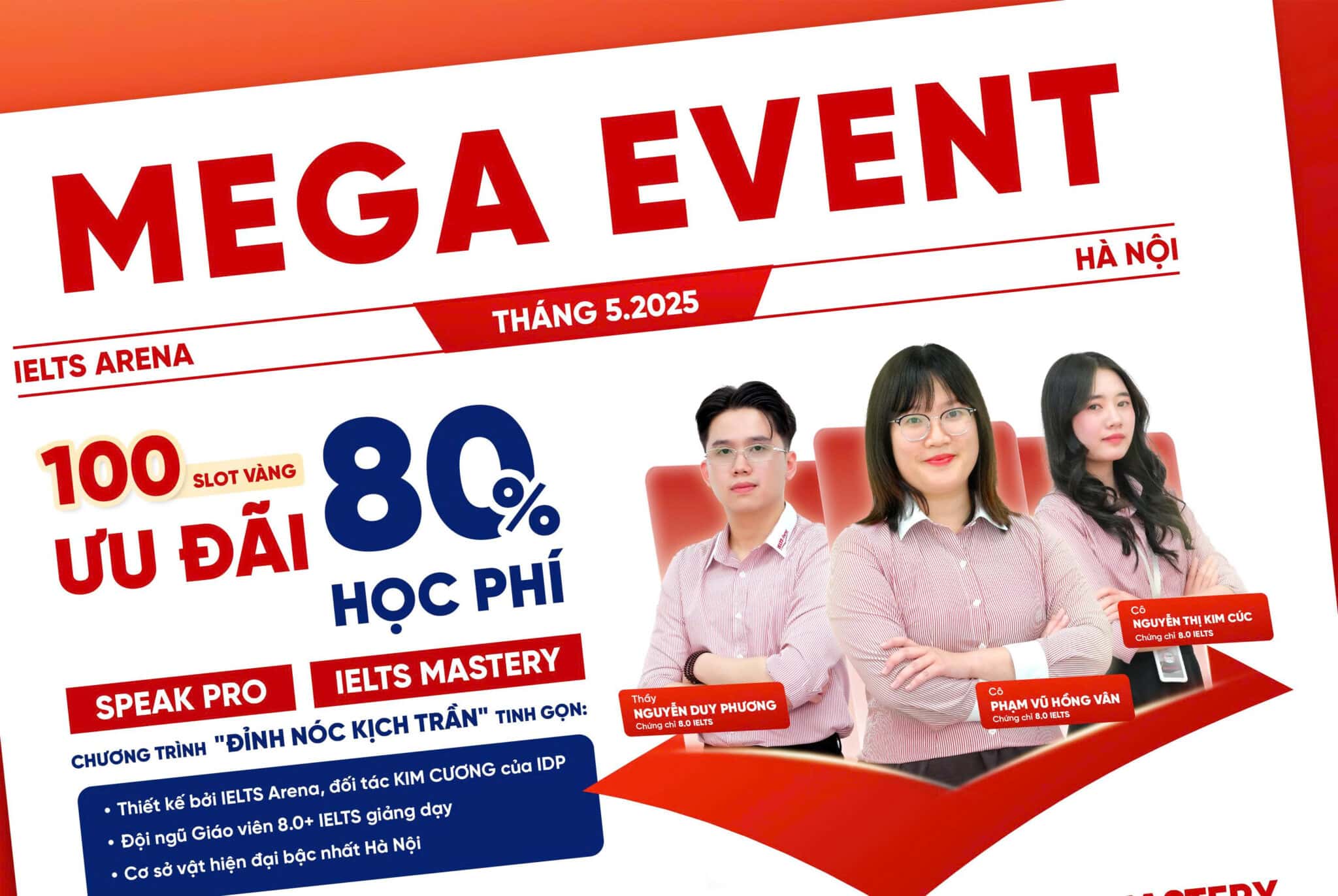 Mega event: Chỉ duy nhất 10 ngày - IELTS Arena